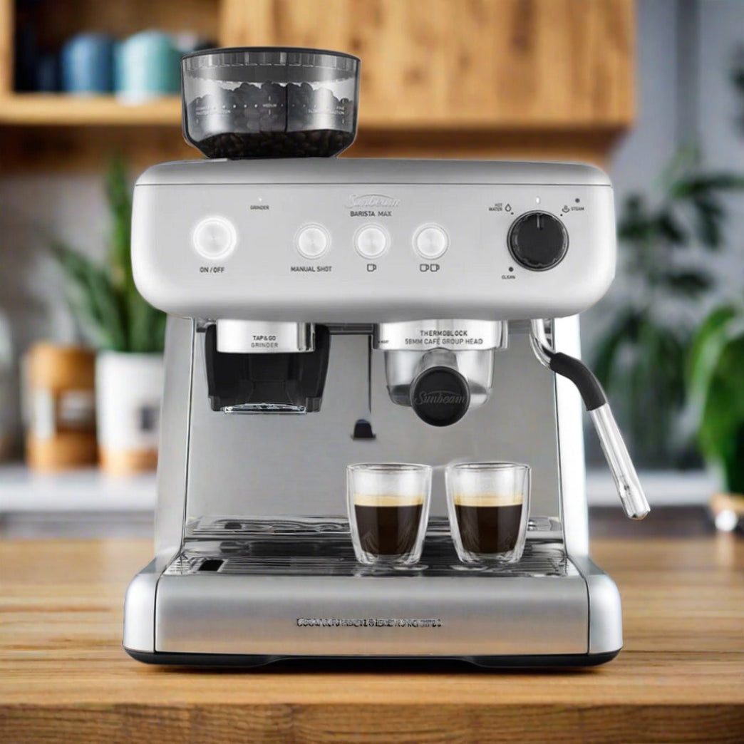 Brew Cafe-Quality Coffee at Home with the Sunbeam Barista Max Espresso ...